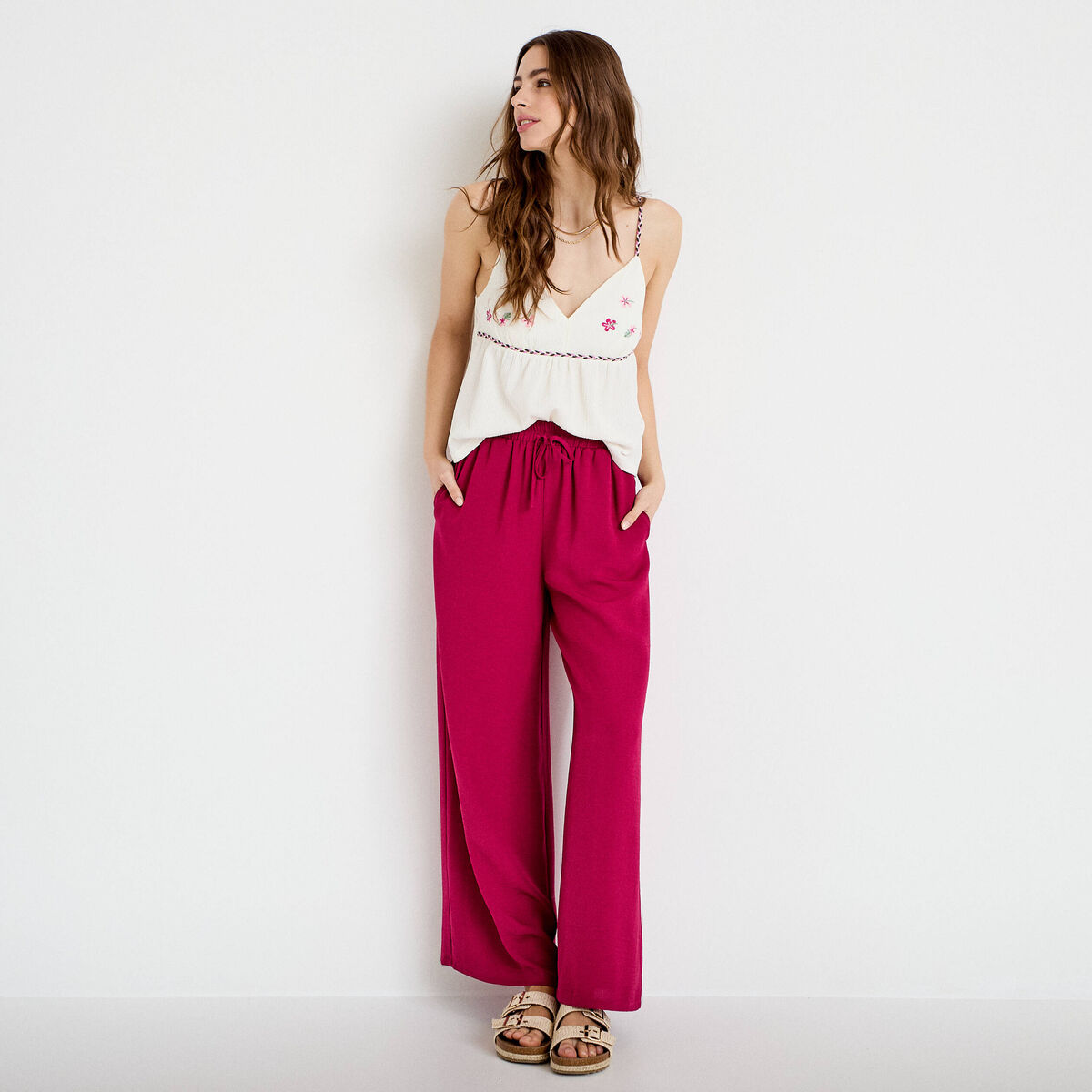 Pantalon Fluide Cache Cachenull