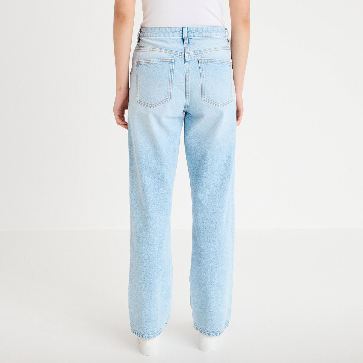 Jeans droit 5 poches denim triple stone femme | Cache Cache