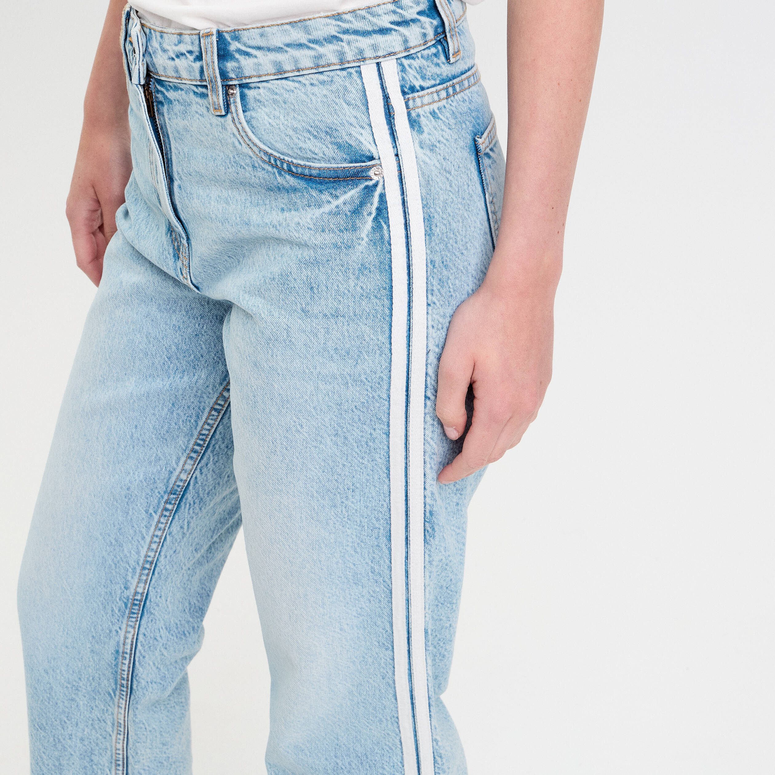 Jean droit taille standard denim triple stone femme | Cache Cache