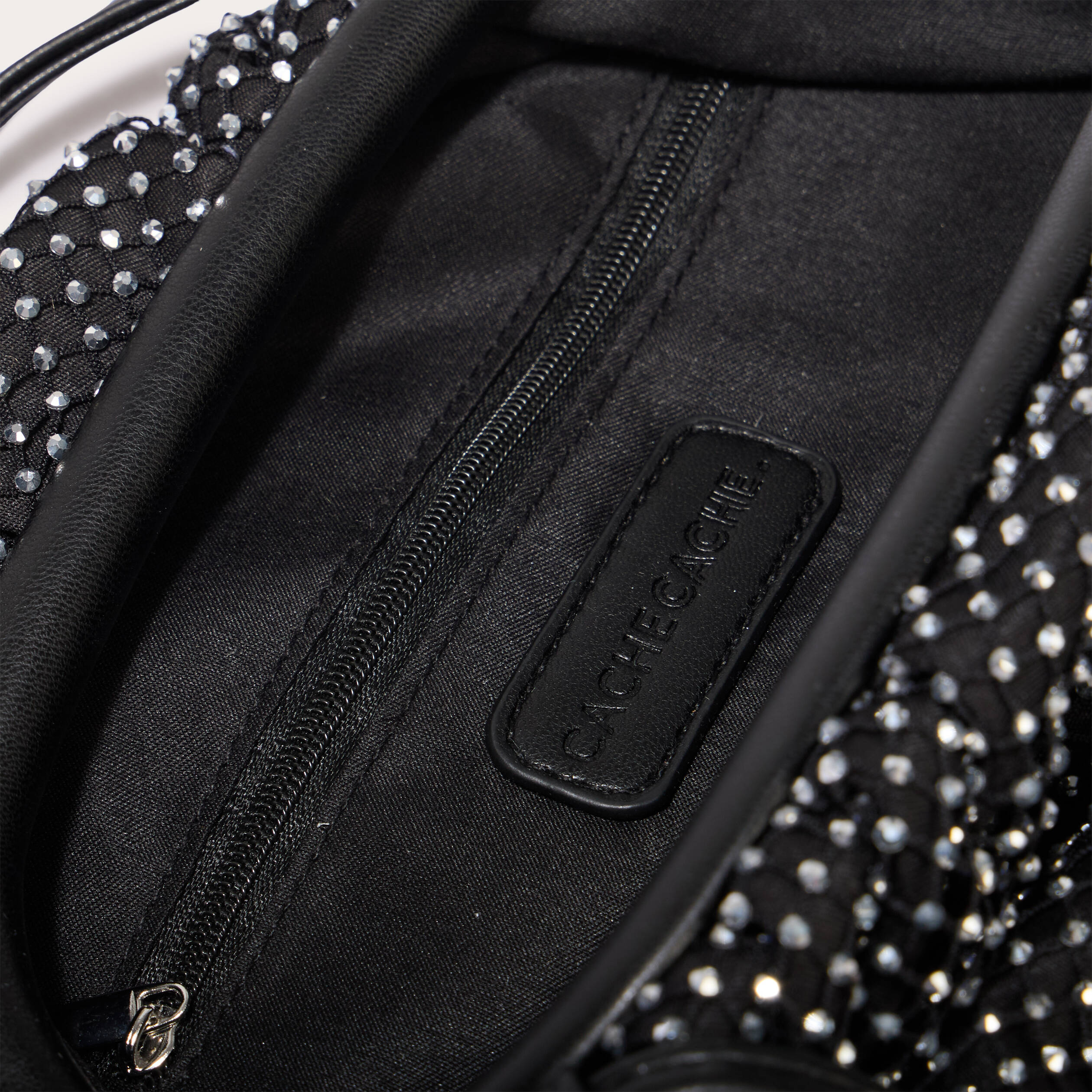 Sac à strass gris argent femme | Cache Cache