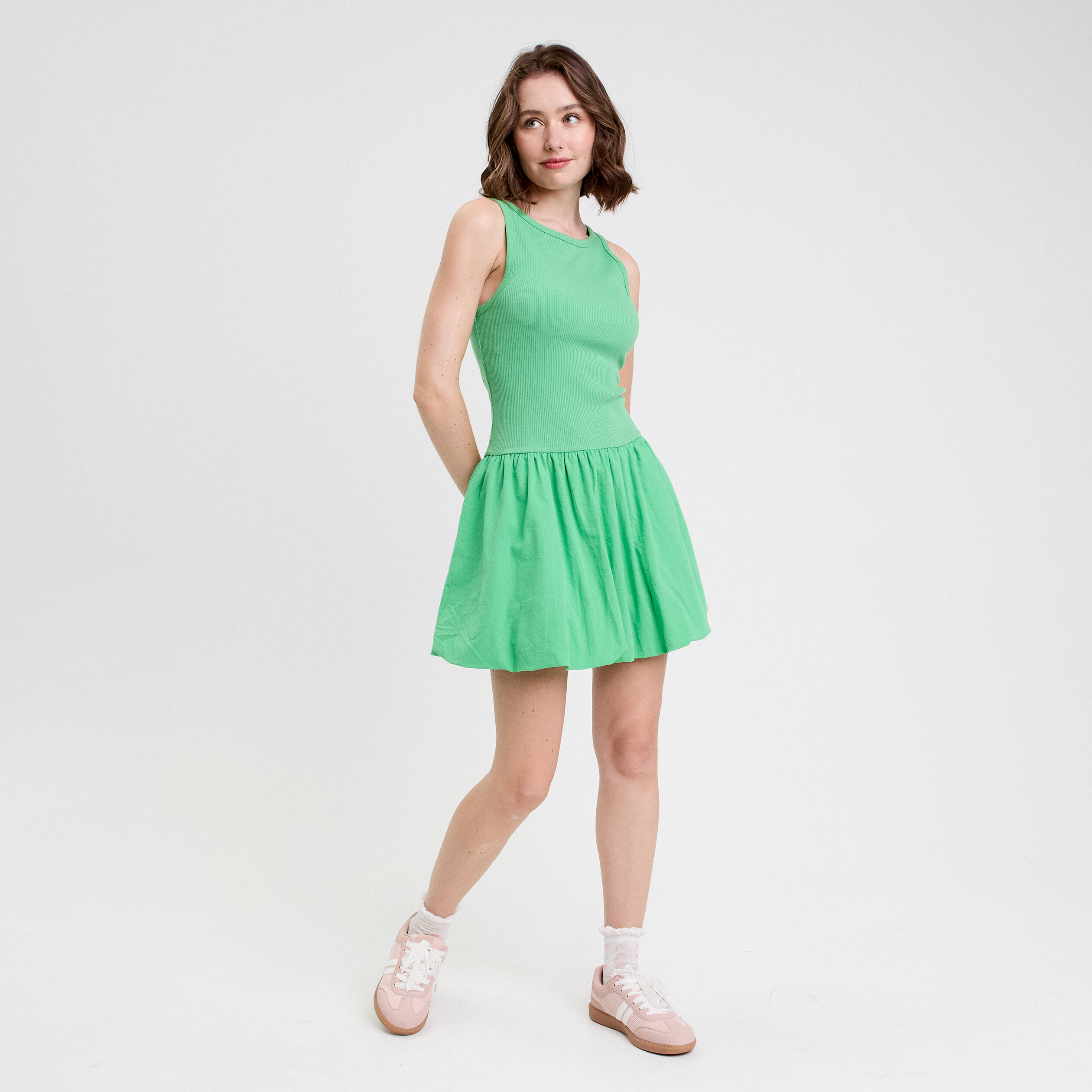 Robe boule 2-en-1 vert femme | Cache Cache