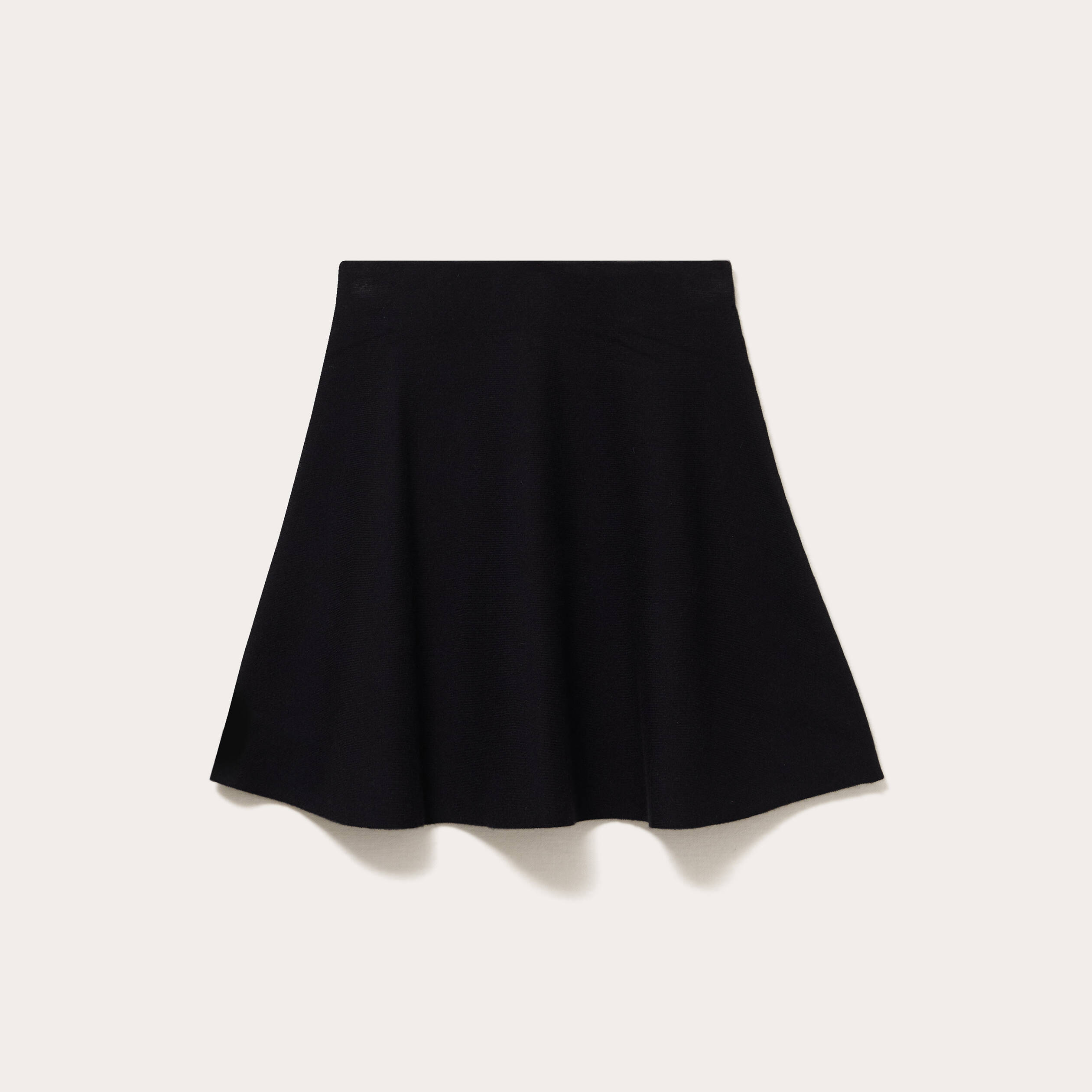 Jupe évasée en maille noir femme | Cache Cache